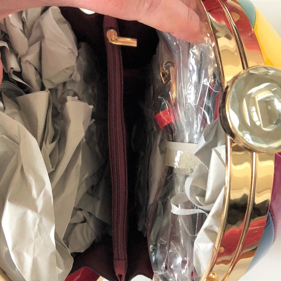 Bags | Beach Ball Shape Rainbow Satchel Cross Body Bag | Poshmark